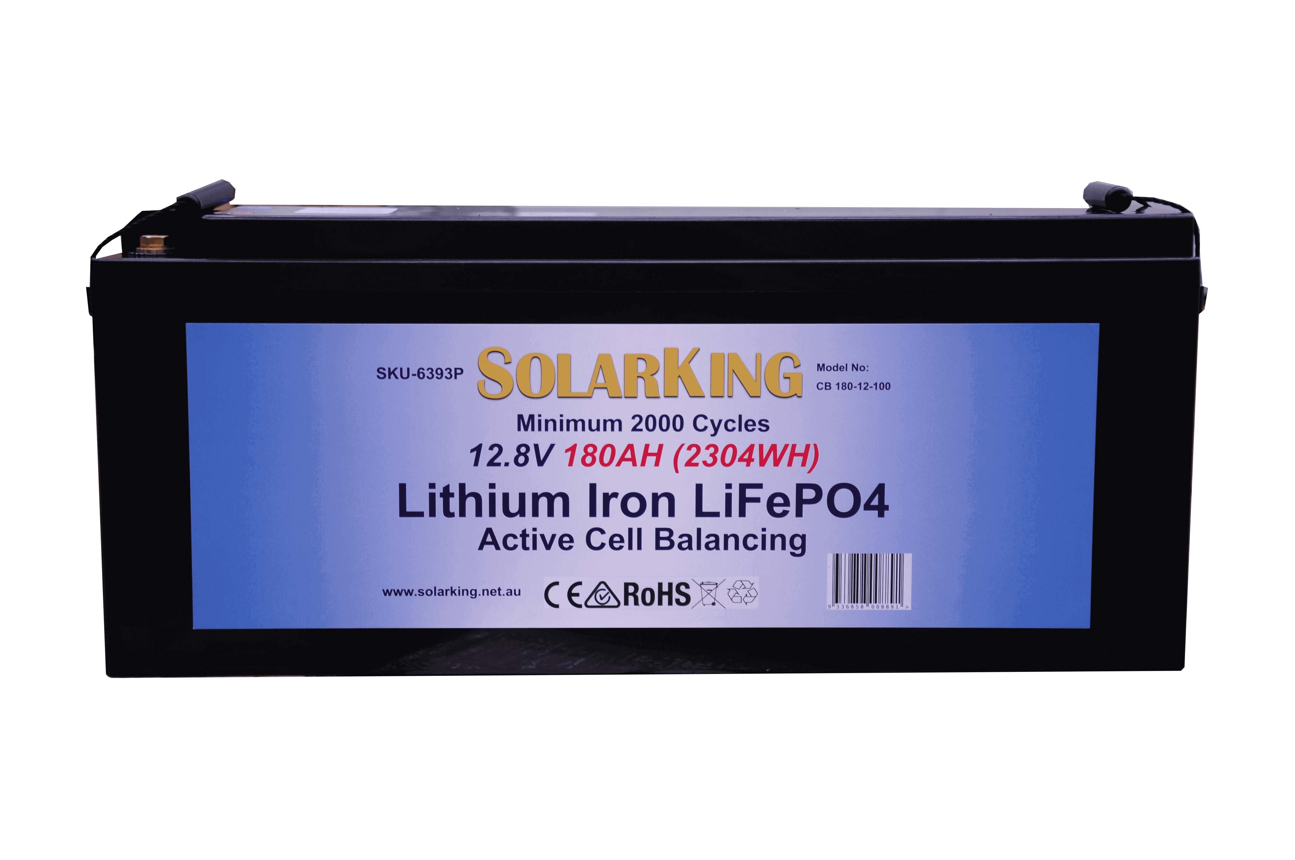 Phoenix Technology - 12.8V 180AH Solarking Lithium Iron Battery Plastic ...